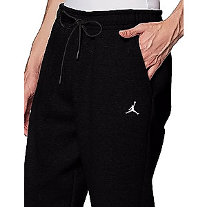 Nike Air Jordan Brooklyn Fleece Men's Pants, Black/Black/White, X-Large
