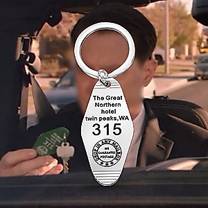 FOTAP Vintage Motel Keychain The Great Northern Hotel Jewelry Vintage Inspired Keychain TV Show Fans Gift TV Series Gift (Great Northern 315)