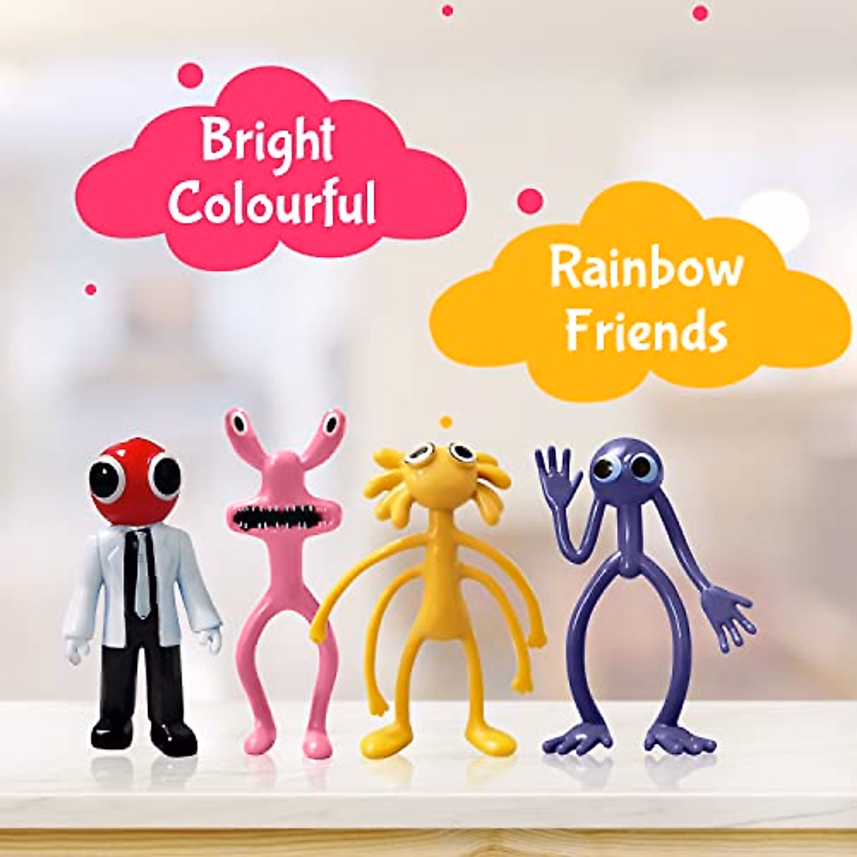 VICTORA Rainbow Friends Toys 4.5 Inches Action Figures Toys, Birthday Gifts for Kids Toy Set For Gaming