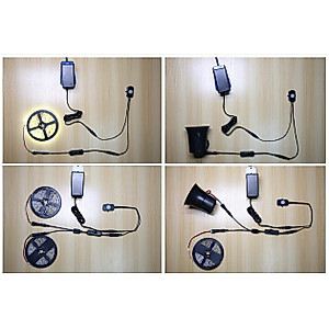 Sensky BS010W DC 12v to 30v PIR Motion Activated Sensor Switch DIY LED Lighting ( Delay Time, Sensor Distance Adjustable )