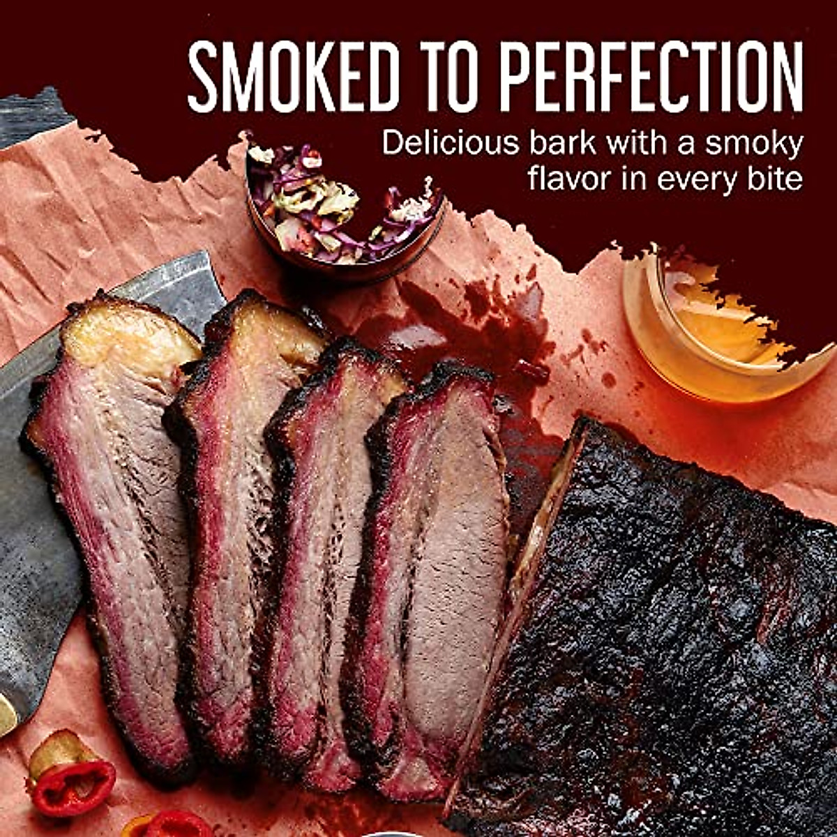 Pink Kraft Butcher Paper Roll - 18 Inch x 100 Feet (1200 Inch) - Food Grade Peach Wrapping Paper for Smoking Meat of all Varieties Ð Unbleached, Unwaxed and Uncoated - Made in USA