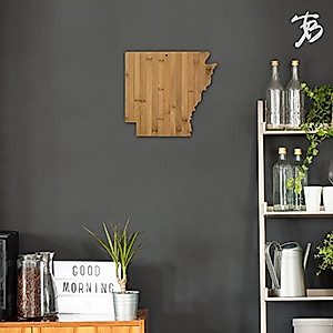 Totally Bamboo Arkansas State Shaped Cutting Board, Natural Bamboo
