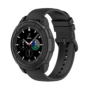 TenCloud Bezel Case Compatible with Samsung Galaxy Watch 4 Classic 42MM 46MM Watch Rotatable Bezel Inserted Cover Protector for Galaxy Watch 4 Classic Case (Black, 42mm)
