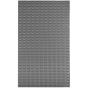 Akro-Mils 30161 Louvered Steel Wall Mount Panel Garage Organizer for Hanging AkroBins Storage Bins, 36-Inch W x 61-Inch H, Grey, Single