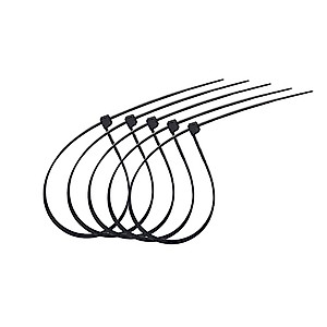 Multi-Purpose Cable Zip Ties, EMTSEB Heavy Duty UV Resistant Self Locking Fasten Wrap Nylon Cable Ties, Outdoor Indoor Purpos (8" 200 Pack Black)