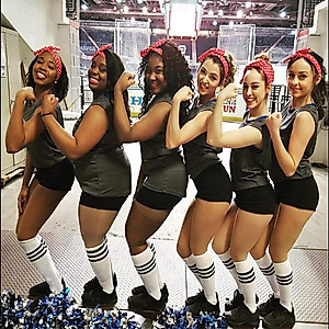 AHONEY 4 Pack Bandanas For Women, Wire Headband Retro Bowknot Polka Dot Wire Hair Holders Red Hairband, 4 Pieces