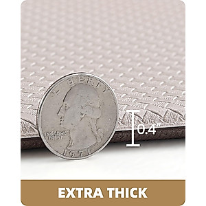 Color&Geometry Kitchen Rugs, Kitchen Runner Rug Kitchen Floor Mat, Cushioned Anti-Fatigue Kitchen Mat, Non Slip Waterproof Comfort Standing Padded, Memory Foam Kitchen mat, 17"x59", Beige