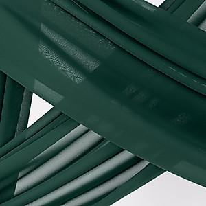 Socomi Wedding Arch Draping Fabric 2 Panels 29" x 19Ft Emerald Green Sheer Chiffon Curtain Drapes 6 Yards for Wedding Ceremony Birthday Party Decoration