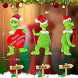 Christmas Ornaments 2022, Mini Hanging Ornaments Cartoon Characters, Christmas Tree Decorations Hanging Ornaments Gift for Families & Friends