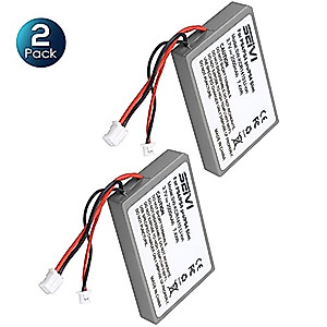 SEIVI [2 Pack 2000mAh LIP1522 Replacement Battery Compatible with Playstation 4 PS4 Dualshock 4 CUH-ZCT1E CUH-ZCT1H CUH-ZCT1U Wireless Controller (Big and Small Plug)