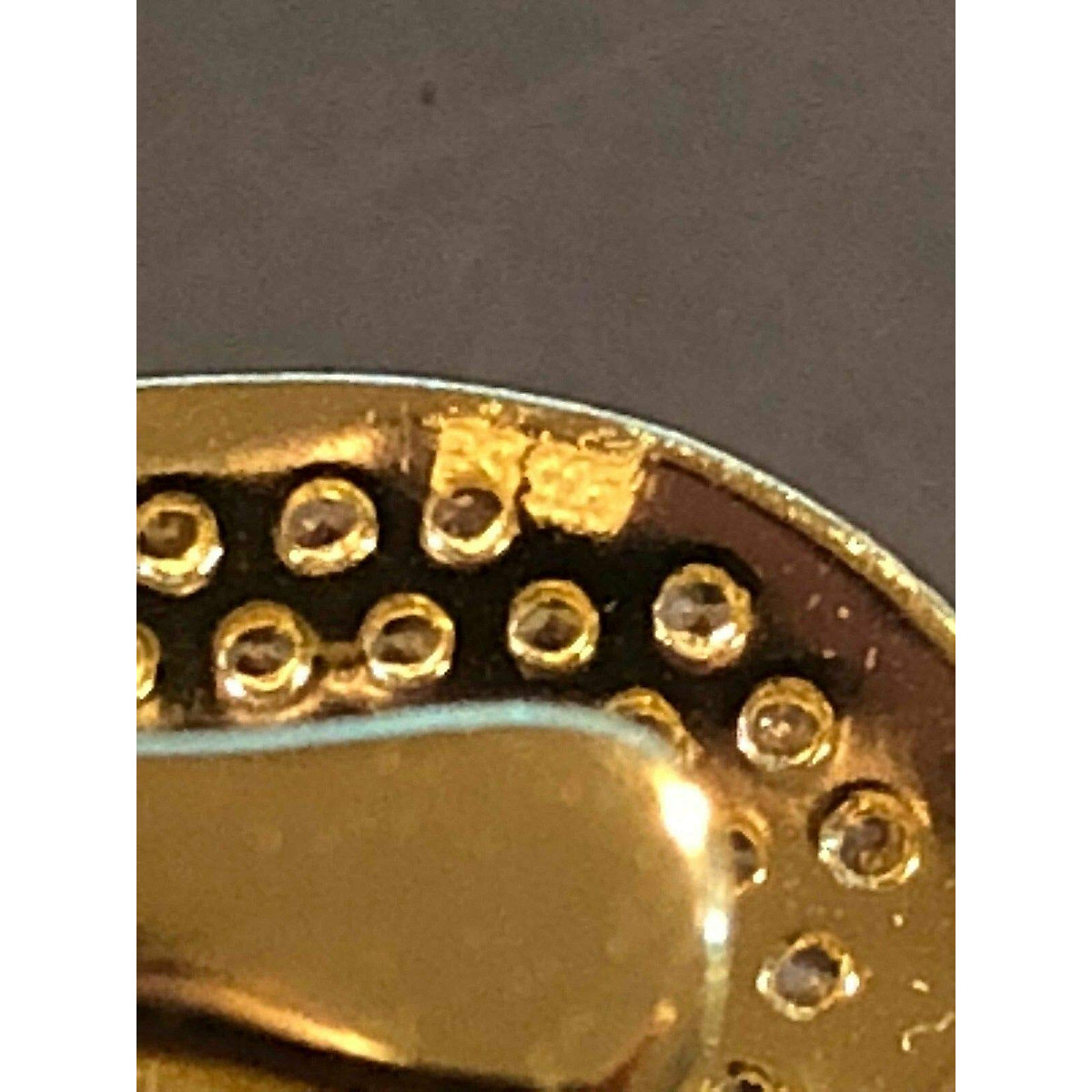 Solid 925 Sterling Silver Real Grillz - 14k Yellow Gold Plated - Iced CZ - Custom Top & Bottom Grills For Teeth - Real Solid Silver NOT BRASS