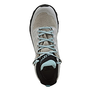 Salomon Outline Mid Gore-TEX Hiking Boots for Women, Lunar Rock/Black/Pastel Turquoise, 8