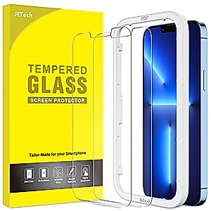 JETech Screen Protector Compatible with iPhone 13 Pro Max 6.7-Inch, Tempered Glass Film with Easy-Installation Tool, 2-Pack