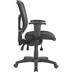 Lorell Ergomesh Chair, Mesh Back/Black Fabric Seat