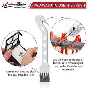 Cross Wave Replacement for Bissell CrossWave Pet Pro 1785 2306 Series Vacuum Cleaner, 3 Pack 1868 Multi-Surface Brush Rolls + 3 Pack 1866 Vacuum Filters, Compare to Part 1608684, 1608683, 160-8683