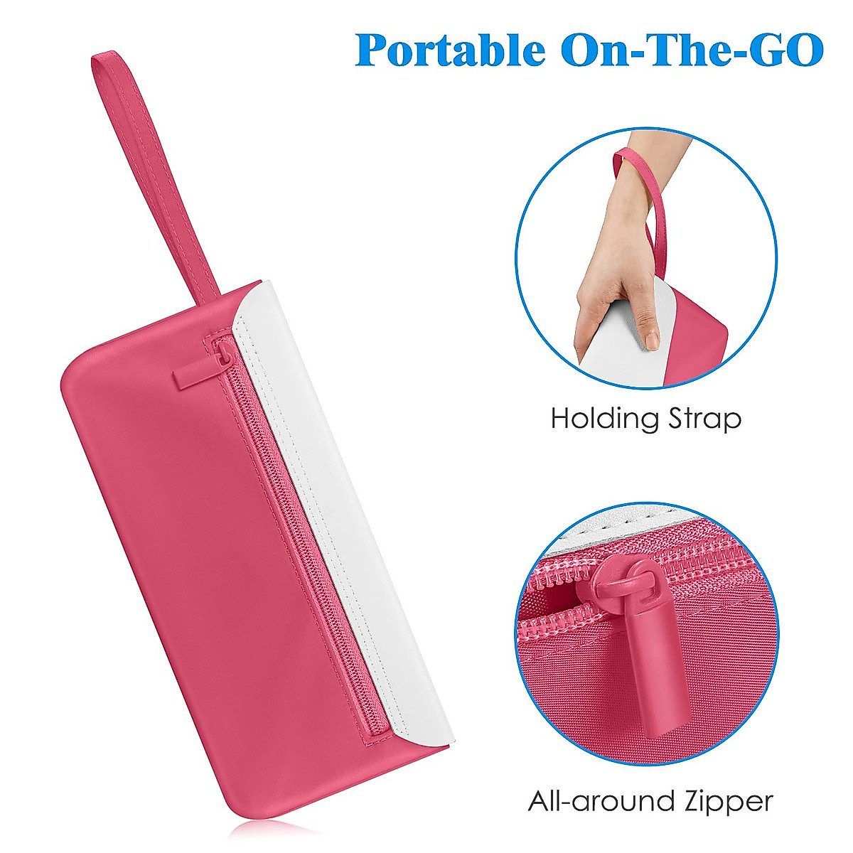 Fintie Carrying Case for Nintendo Switch Lite 2019 - Portable Travel Bag Protective Sleeve Pouch w/Side Pocket, Game Card Slots, Holding Strap for Nintendo Switch Lite and Accessories, Living Coral