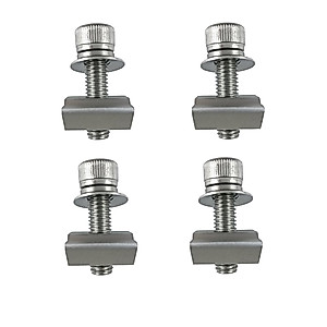 Smarkey Solar Panel Mounting Bracket Screw Hardware Parts for or Van RV Boat Off Grid Roof PV Racking 4 Units 1.4inch