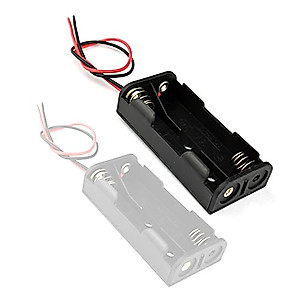2 x 1.5V AAA Battery Holder Case Box with Red and Black Wire Leads (2AAA-6 pcs)