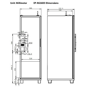 EPEX Compact Cashless Cold Drink Beverage Vending Machine R636D3