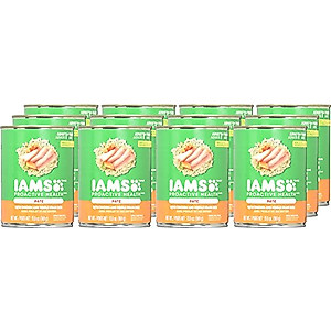 IAMS PROACTIVE HEALTH Adult Wet Dog Food Classic Ground with Chicken and Whole Grain Rice, 12-Pack of 13 oz. Cans