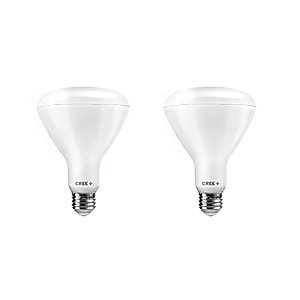 Cree Lighting Exceptional Series BR30 Bulb, 2700K Dimmable LED Bulb, 65W + 680 Lumens, Soft White, 2 Pack