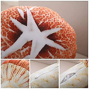 Creative 3D Mushroom Throw Pillows Funny Food Pillow Plush Toys, 15"
