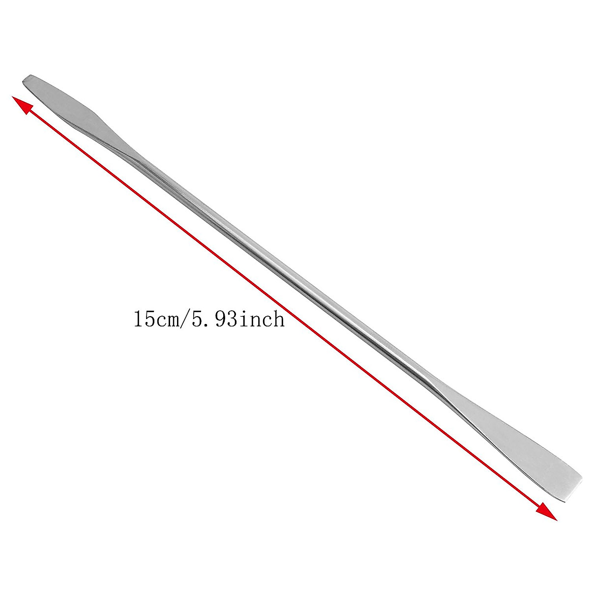 Haidong Stainless Steel Lab Mini Double Ended Spatula Stainless Steel Palette Stick Two Different Specifications Lab Spatula Micro Double Ended Spatula-2PCS