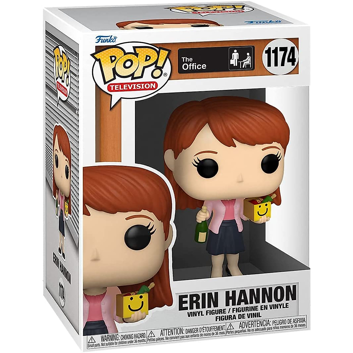 Funko The Office - Erin Hannon with Happy Box & Champagne Pop! Vinyl Figure (Bundled with Compatible Pop Box Protector Case)