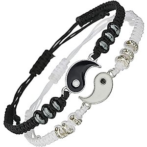 BFF Bracelets For Girlfriend Boyfriend Valentines Gift for 2 Relationship Friendship Anniversary