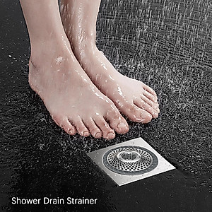 Drain Hair Catcher Bathtub Drain Strainers, Strainer Stainless Steel Drain Protector for Bathroom, Bathtub, Sink, washbasin, Kitchen