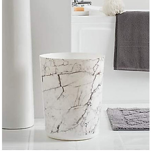 Wastecan, Marble White 5 Gallon