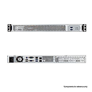 IN-WIN IW-RF100S-S265 1U Short Depth Mini-ITX Rackmount Server Chassis , 265W