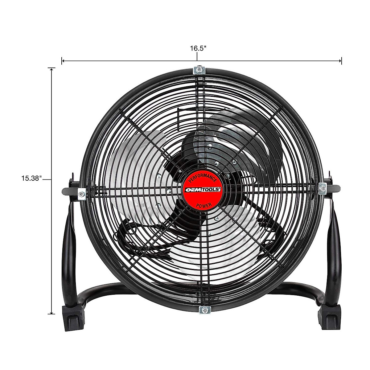 OEMTOOLS OEM24891 12” Tilting Workspace Fan, High Velocity Personal Fan, High Velocity Fan, Small Barrel Fan, Black