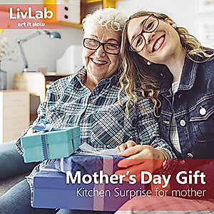 LivLab 10 Lbs Storage Container Bin Rice Dispenser with Measuring Cup Food Cereal Container Bins Household for Kitchen Pantry Organization