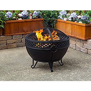 Pleasant Hearth OFW003R fire Pit, Black
