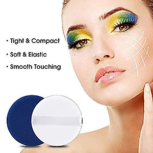 10/20 pack Ultra-Soft Makeup Foundation Sponge Air Cushion Powder Puff for Applying BB Cream, Liquid Cream, Shading Loose Powder (10pack blue)