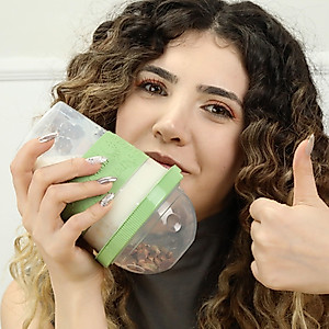 Areste Reusable Yogurt Parfait Cups with Lids and Spoons, BPA-Free Take and Go Containers for Cereal, Oatmeal, or Snacks, Colorful Set of 4, Large 20 oz – Perfect for Breakfast and Meal Prep