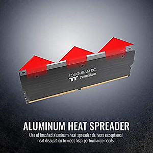 Thermaltake TOUGHRAM RC DDR4 4400MHz C19 16GB (8GB x 2) Memory Intel XMP 2.0 Ready with Real-Time Performance Monitoring Software RA24D408GX2-4400C19A
