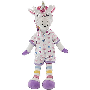 PLUSHIBLE BRIDGING MILES WITH SMILES Soft Baby Doll Unicorn - Plush Rag Doll with 2 Clothing Sets, My First Plush for Girls, Babies & Infants, Soft Baby Stuffed Toy - White Or Cream, 18" Unicorn