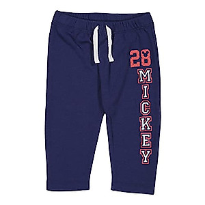 Disney Mickey Mouse Newborn Baby Boys 4 Piece Outfit Set: Bodysuit T-Shirt Pants Mickey Mouse 6-9 Months