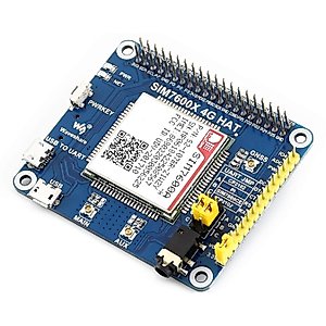 waveshare 4G/3G/GNSS HAT for Raspberry Pi 4B/3B+/3B/2B/Zero/Zero W/Zero WH and Jetson Nano,Based on SIM7600A-H,4G Communication GNSS Positioning,LTE-FDD B2/B4/B12 Brand Support LTE CAT4 up to 150Mbps