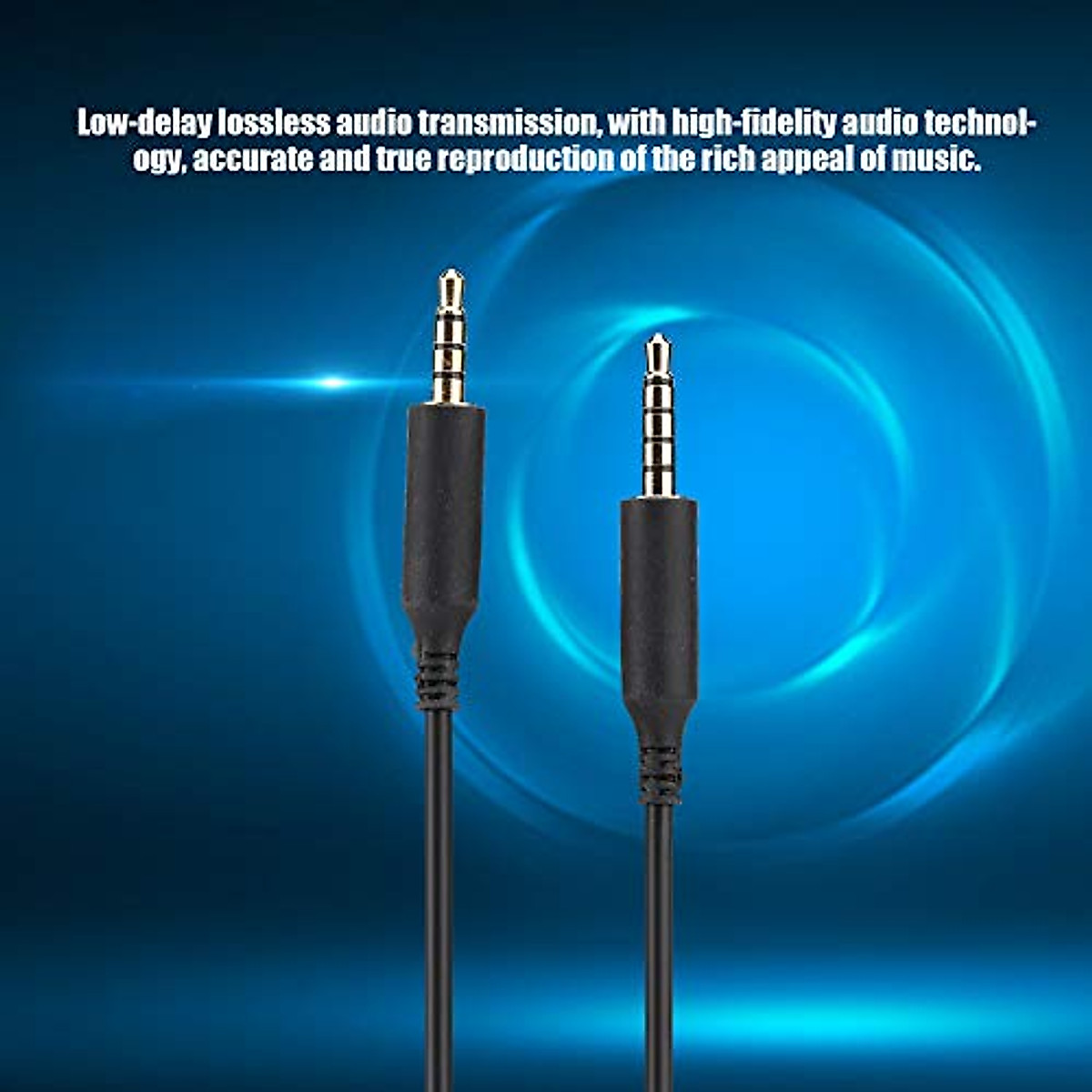 Zopsc Head-Mounted Gaming Headset Cable Male to Male with 3.5mm Gold-Plated Plug, Suitable for Logitech Astro A10 A40 A30 A50
