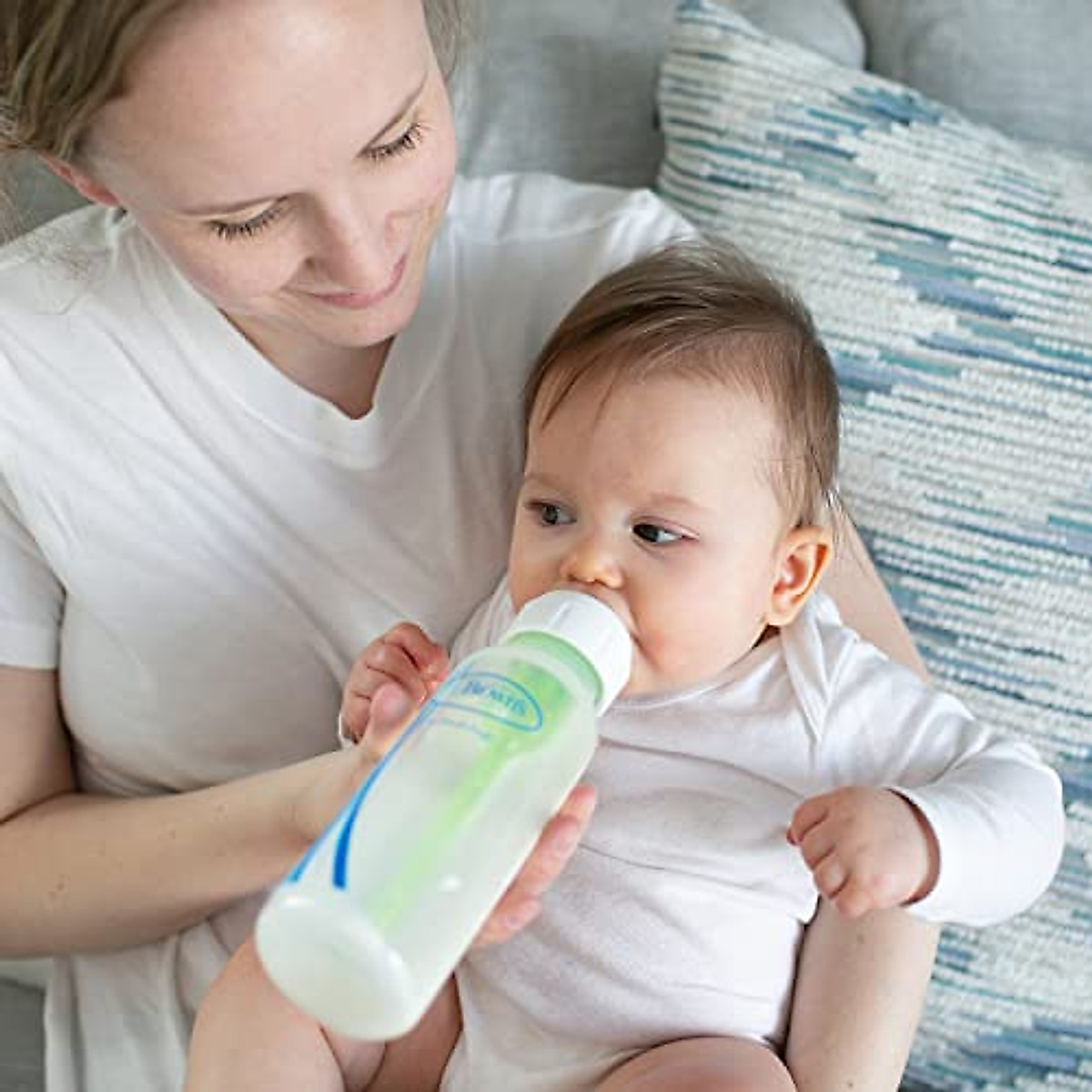 Dr. Brown’s Natural Flow® Level 2 Narrow Baby Bottle Silicone Nipple, Medium Flow, 3m+, 100% Silicone Bottle Nipple, 6 Pack
