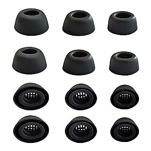 Luckvan Earbuds Tips for Jabra Elite 85t Ear Tips Replacement for Jabra 85t True Wireless Earbuds, Black