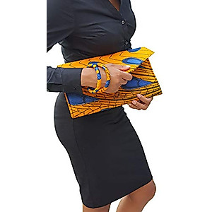 Dupsie's Peacock African Print Clutch Purse