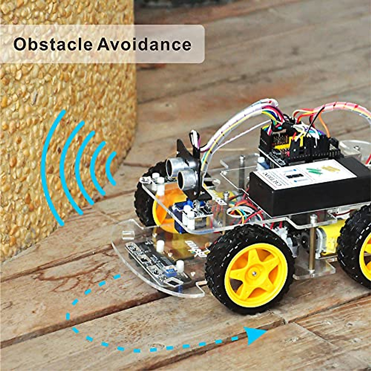 OSOYOO Robot Car Starter Kit for R3 | STEM Remote Controlled Educational Motorized Robotics for Building Programming Learning How to Code | IOT Mechanical DIY Coding for Teens Adults