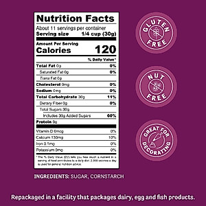 Judee’s 6X Powdered Confectioners Sugar 11.25 oz - 100% Non-GMO, Gluten-Free, and Nut-Free - 6X Size Perfect for Icings, Frostings, and Dusting Baked Goods