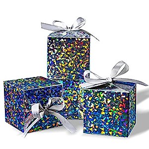 KUIANJEA Small Gift Box,Gift Box for Present, Small Gift Boxes with Ribbons,20pcs,4x4x4", Candy Boxes for Wedding,Bridesmaid Proposal Box