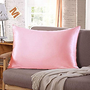 MEILIS 100% Mulberry Silk Pillow Cases for Kids Solid Printed Hypoallergenic Pillowcase for Kindergarten(14x20inch)