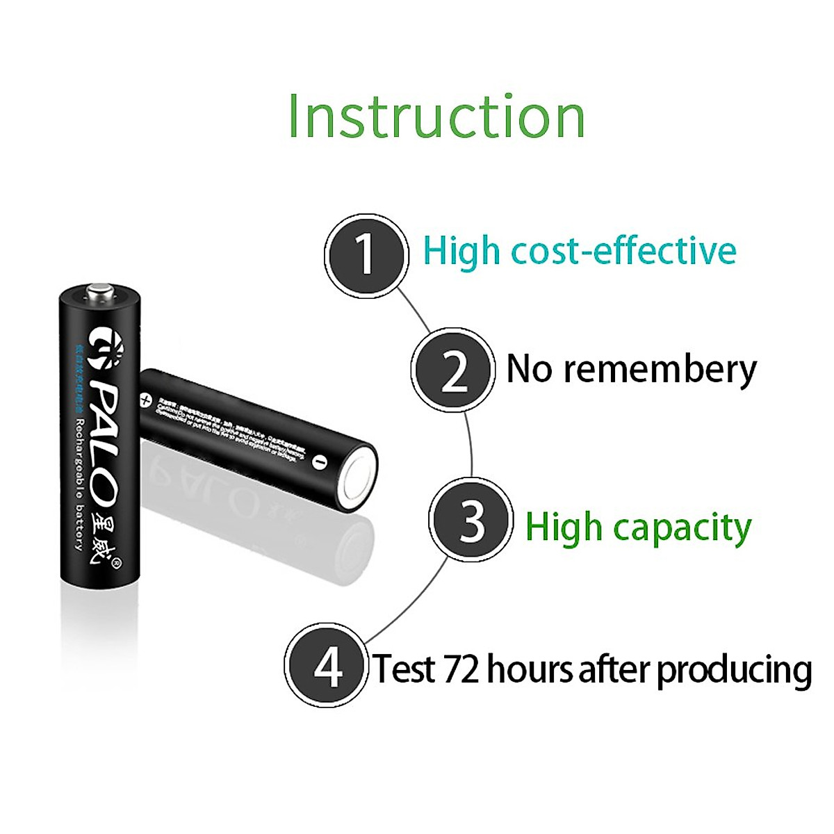 CITYORK 1.2V Ni-MH AAA 300mah Rechargeable Battery for Solar Lights, Remote Controller, Electric Toys,12 Pack